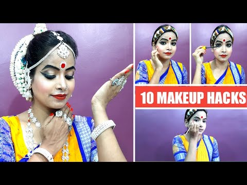 10 makeup hacks for classical dance|odissi dance makeup with tips ...