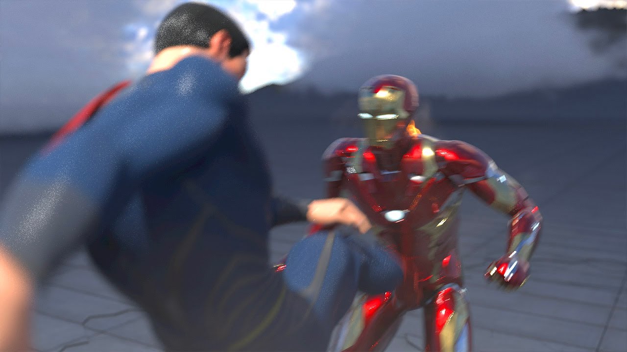 Superman vs Iron Man -The Fight (Part 1) - YouTube