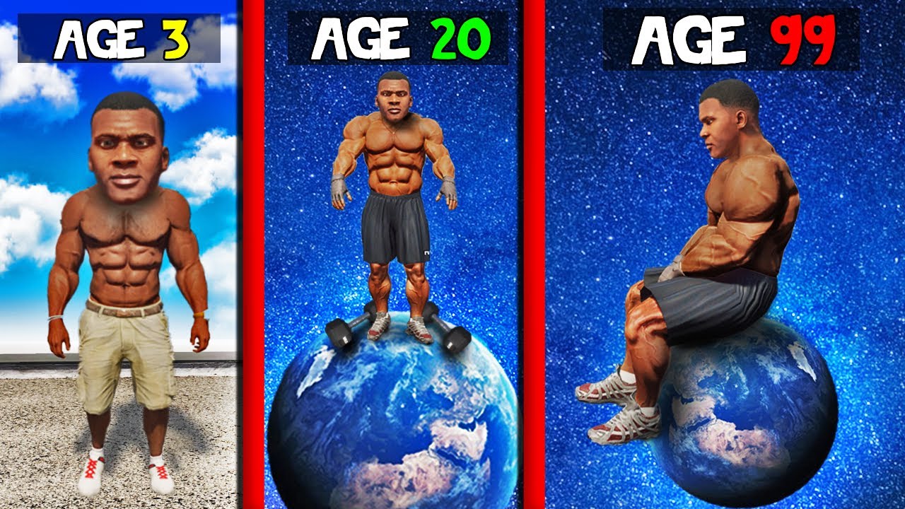 Surviving 99 YEARS As BUFF FRANKLIN In GTA 5 - YouTube