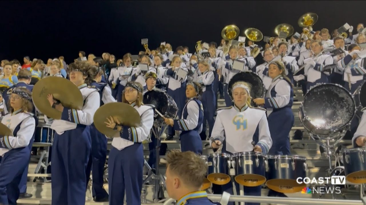Cape Henlopen and Stephen Decatur High School's band and cheer squads ...