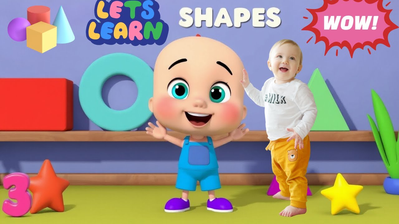 Learning Shapes with Fun Animated Songs for Kids - Educational Video ...