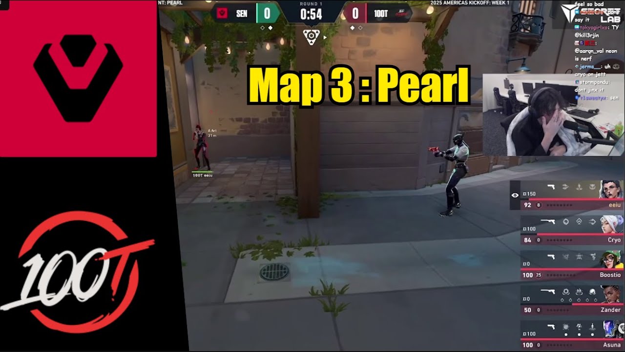 SEN Tenz reacts to SENTINELS vs 100T | Map 3 | Champions Tour 2025 ...