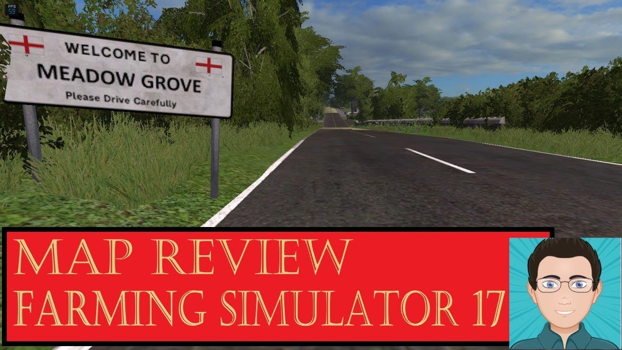 Farming simulator 17 map tour Meadow Grove farm - YouTube