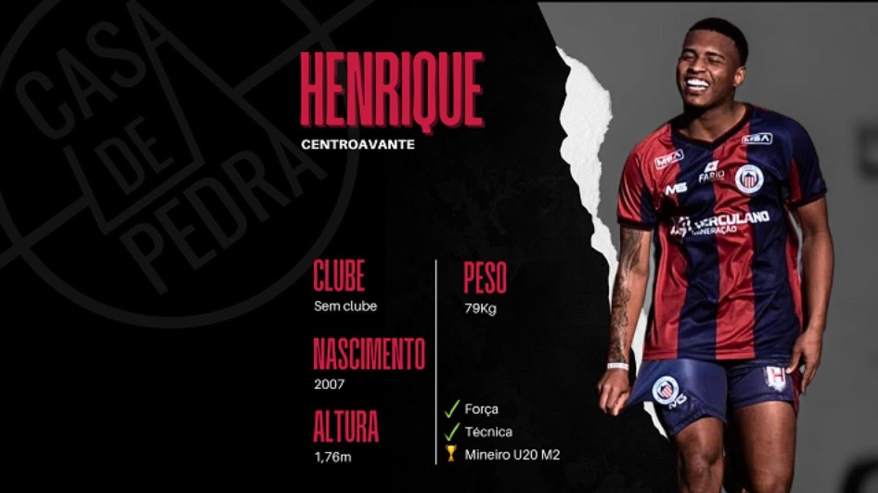 Henrique Ramos - Centroavante - 2007 - Lances 2024 - YouTube