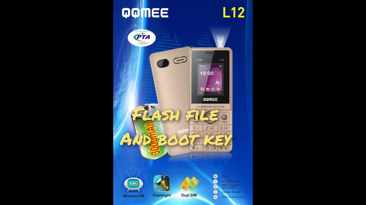 QQMEE Mobile L12 Flash File And Boot Key free file - YouTube