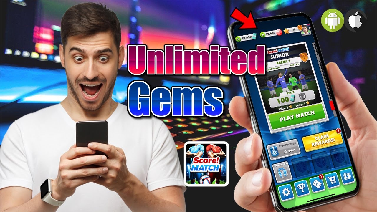 Score Match Hack Mod Get Unlimited Gems 2025 iOS & Android How I Get ...