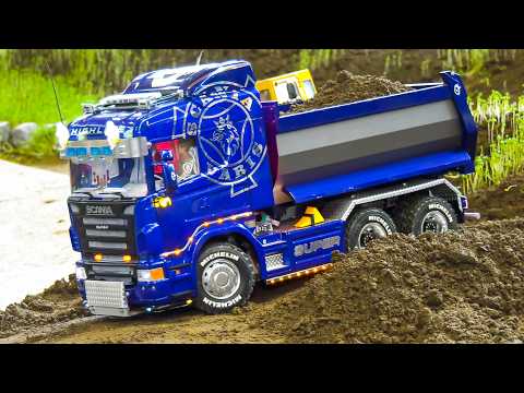 UNIQUE RC MODEL TRUCKS, RC MACHINES, RC TRACTORS COLLECTION!! RC EXCAVATORS, RC BOBCAT, RC DOZER