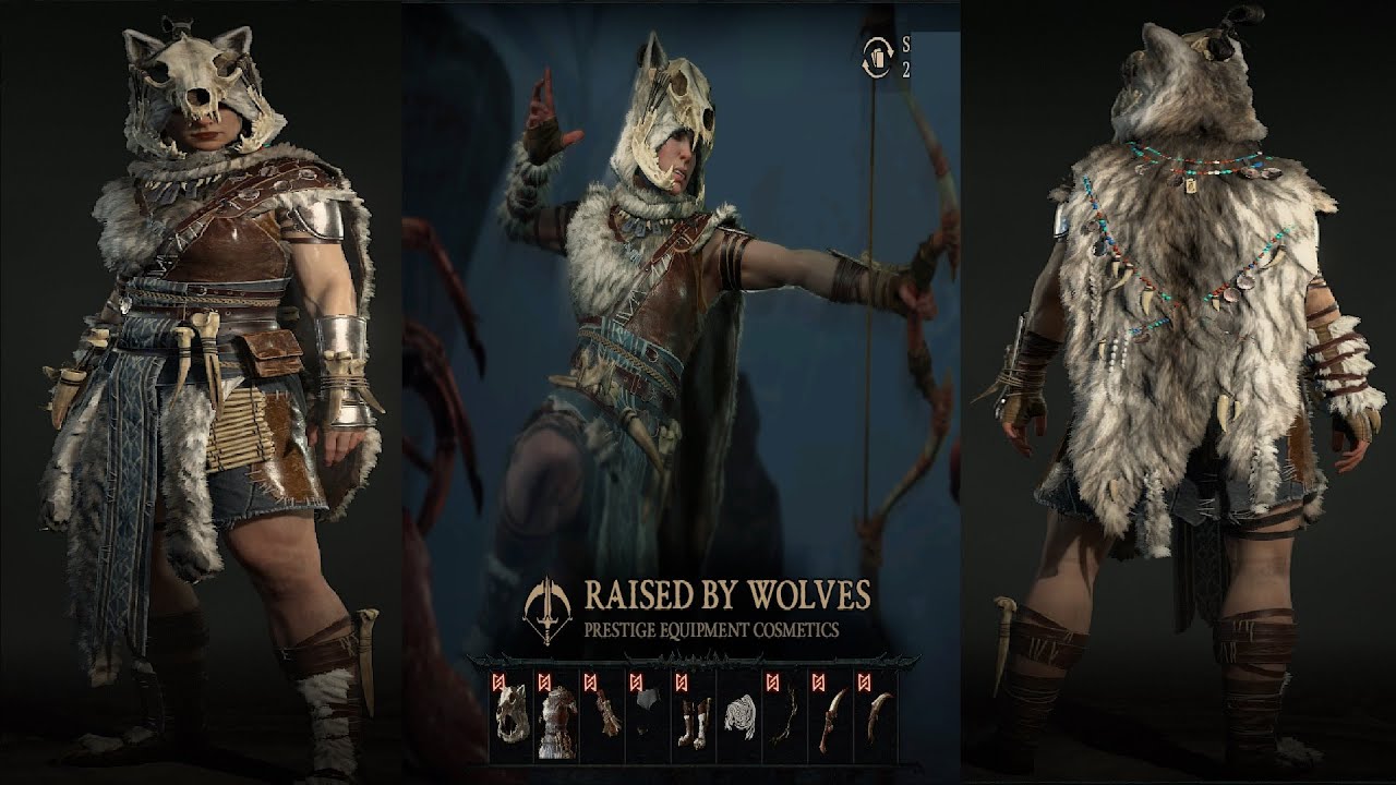 Rogue Armor Raised by Wolves! | Diablo 4 Cosmetic Showcase! - YouTube