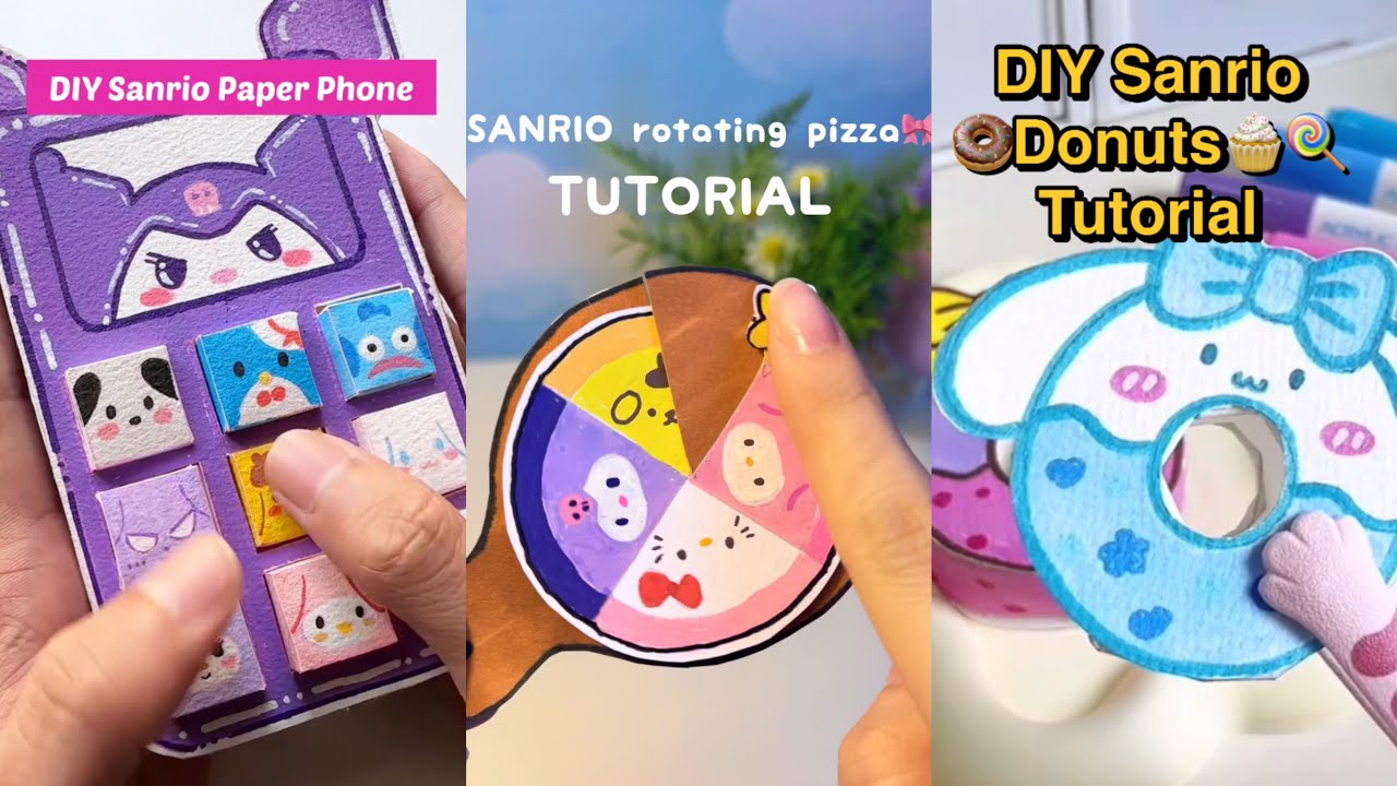 Cute Sanrio Paper DIY Compilation I How to make cute craft l Easy craft I Cute gift diy 💖 - YouTube
