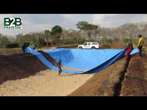 How to Installed Artificial Pond for Fish Farm Explained in Urdu - YouTube