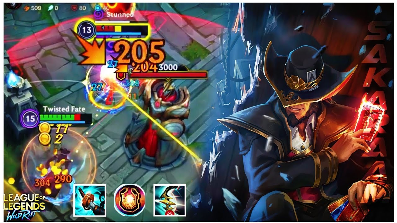 TWISTED FATE ADC MATA SECRET BUILD🔥 | WILDRIFT SEASON 13 | RANKED GAME ...