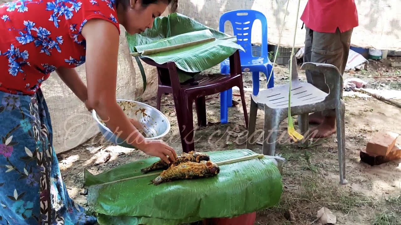 CHAKMA FOOD traditional fish cooking.. (চাকমাদের ট্রেডিশনাল মাছ রান্না ...