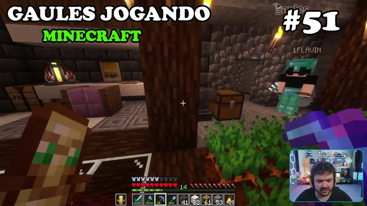 GAULES JOGANDO MINECRAFT - #51 - YouTube