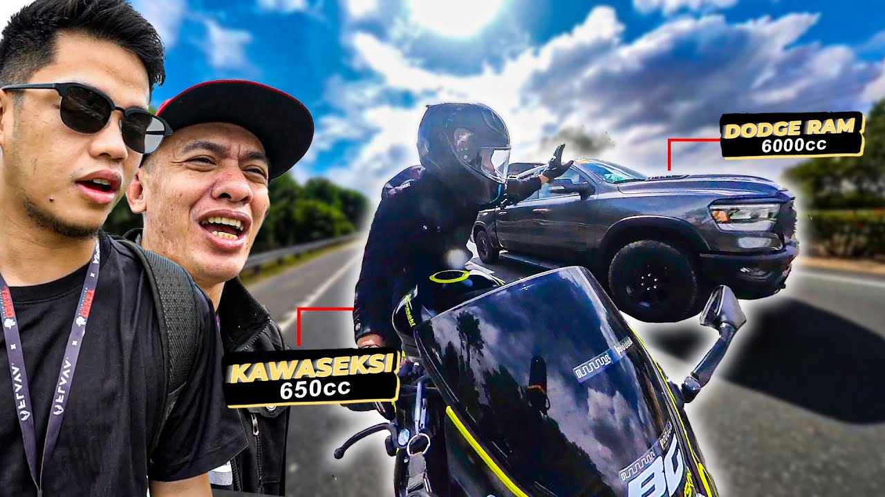 NINJA ni VON vs DODGE RAM 6000cc - SOBRANG BILIS! - YouTube