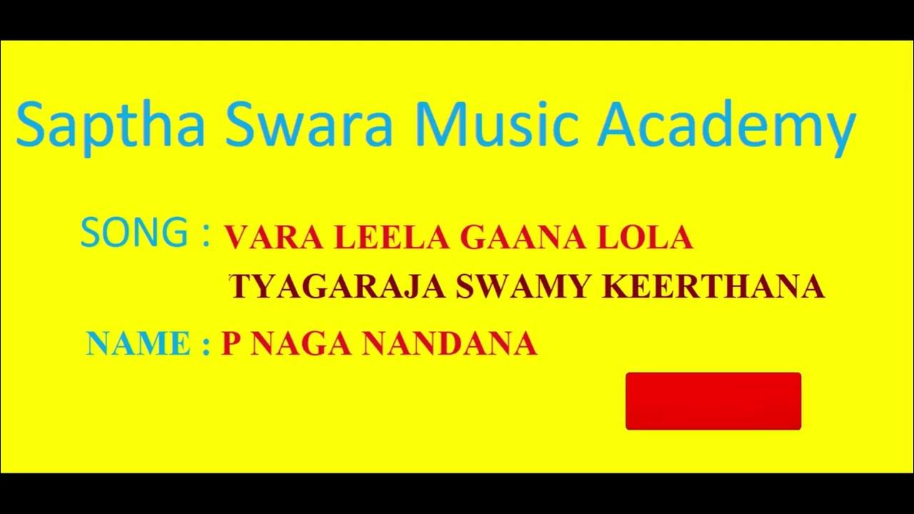 Vara Leela Gaana Lola song sung by Naga Nandana - YouTube