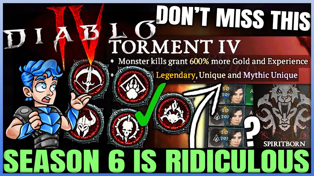 Diablo 4 - WARNING: Season 6 Vessel of Hated is HUGE - ALL New S6 PTR ...