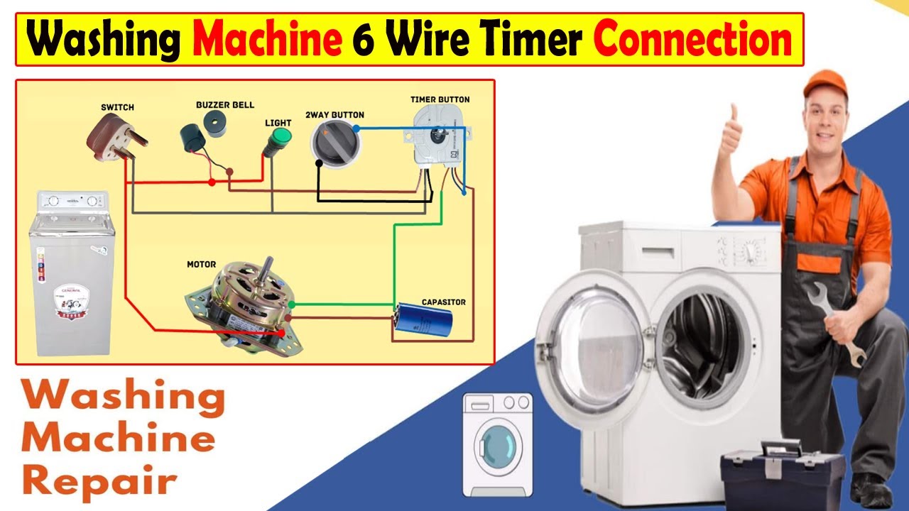 how to repair washing machine at home | washing machine wiring | M.C ...