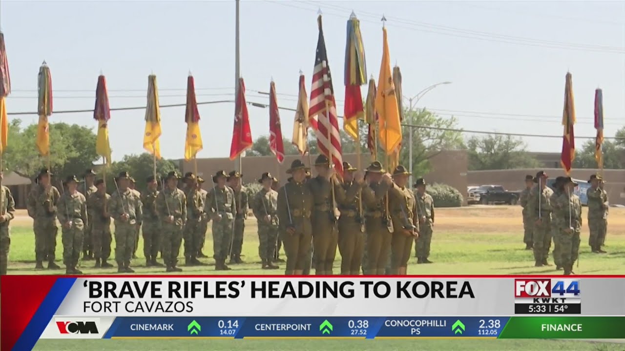 Ft. Cavazos 'Brave Rifles' heading to Korea - YouTube