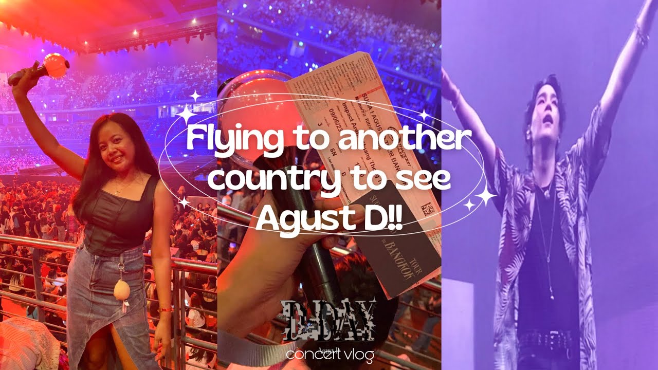 AGUST D concert vlog | Flying to see BTS Suga for the first time!! SUGA ...