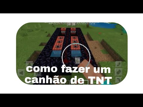 Como fazer uma canhão de TNT no minecraft - YouTube