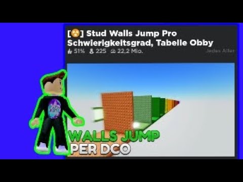 Stud Walls Jump Pro Schwierigkeitsgrad, Tabelle Obby - YouTube