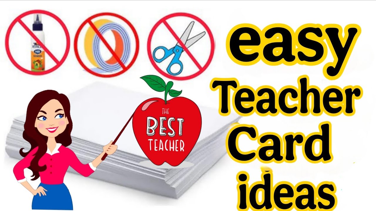 Teachers day card | Easy and Beautiful Teachers day card |Easy Handmade ...