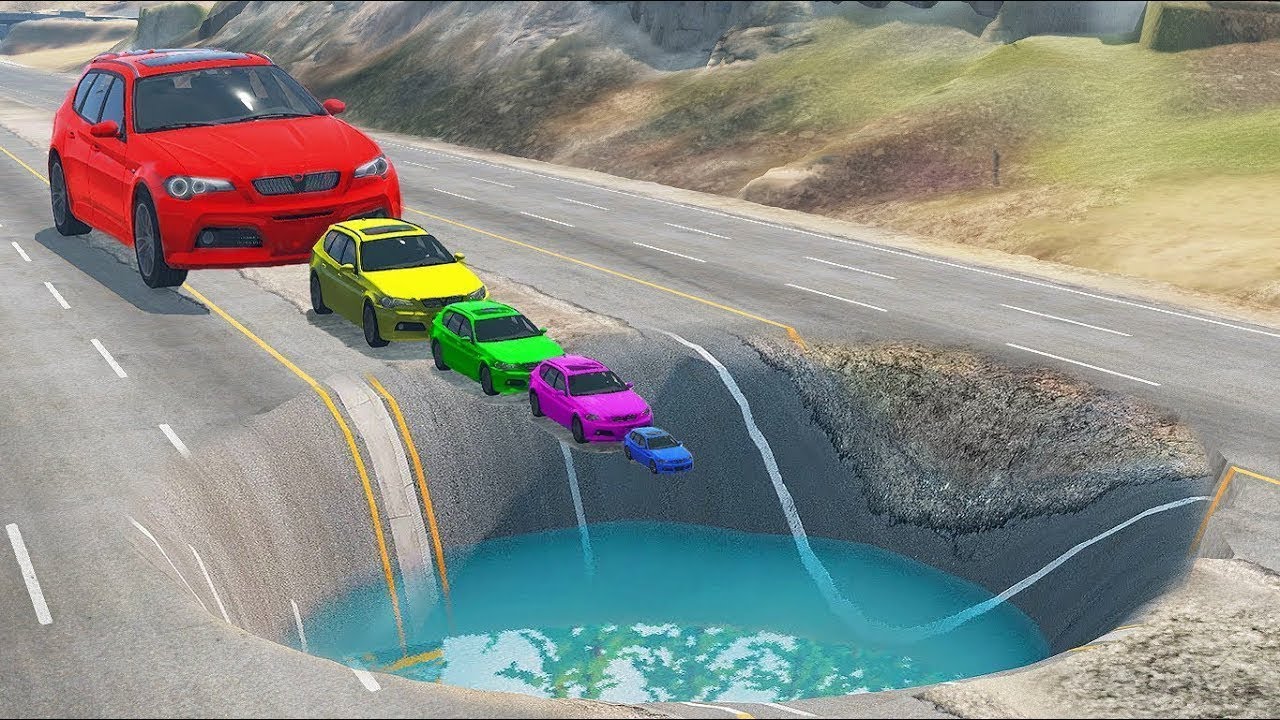 Cars vs Massive Speed Bumps - YouTube