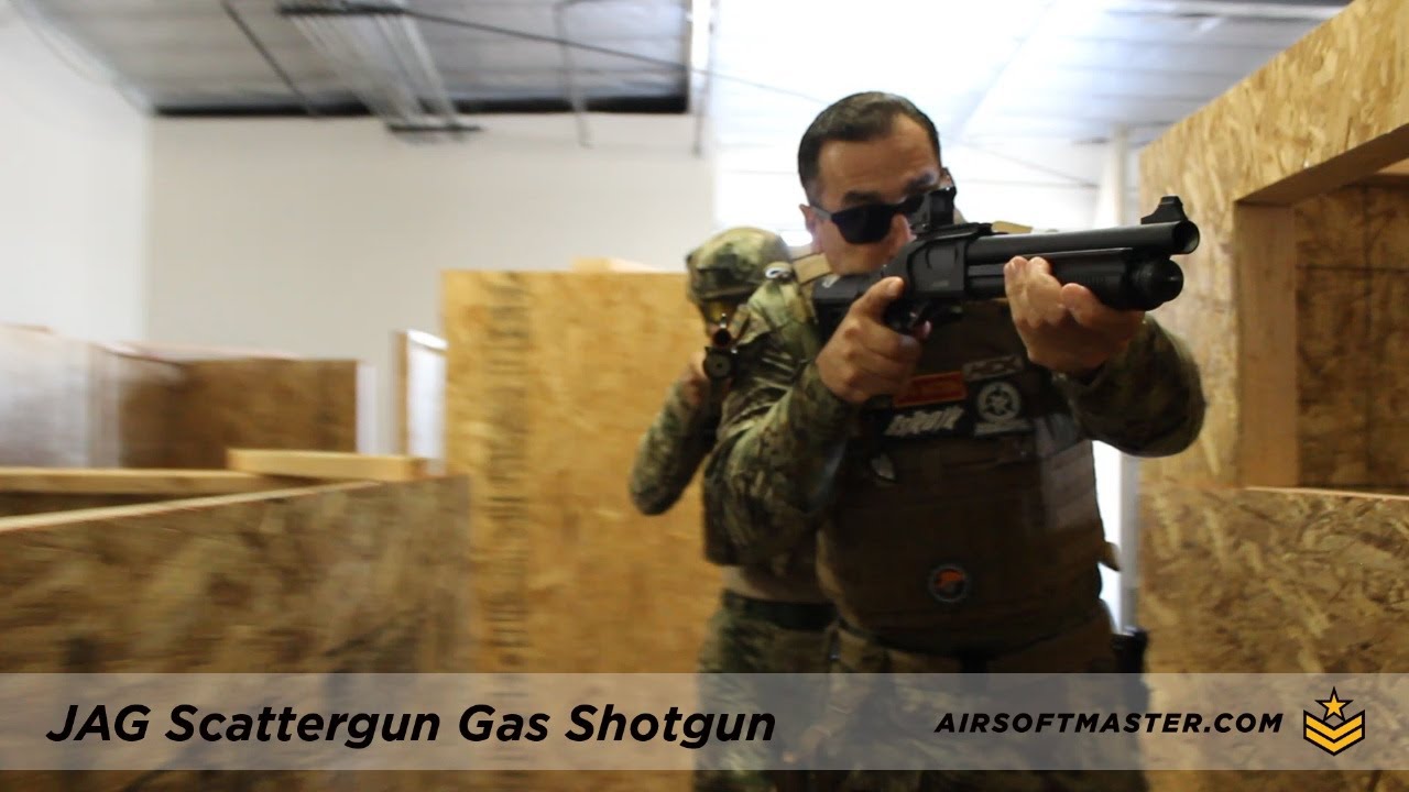 Jag Arms Scattergun Gas Shotgun Quick Review with CQB Russian - YouTube
