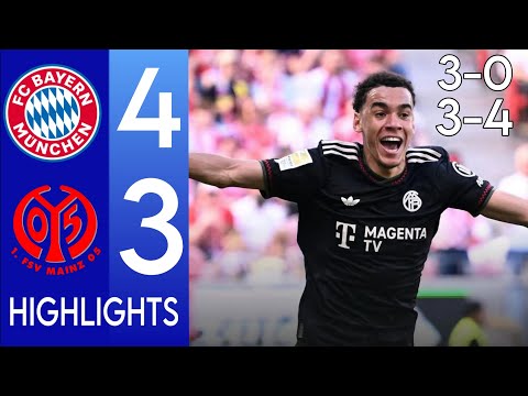 FC Bayern Munich vs Mainz 05 4-3  Highlights & Goals! | Olise & Harry kane & musiala Bundesliga 2026