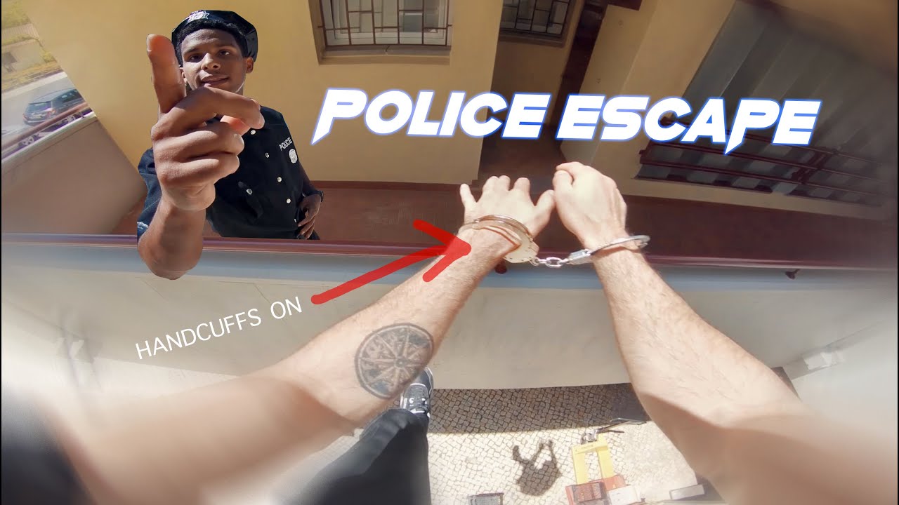 Police escape in handcuffs - Parkour POV - YouTube