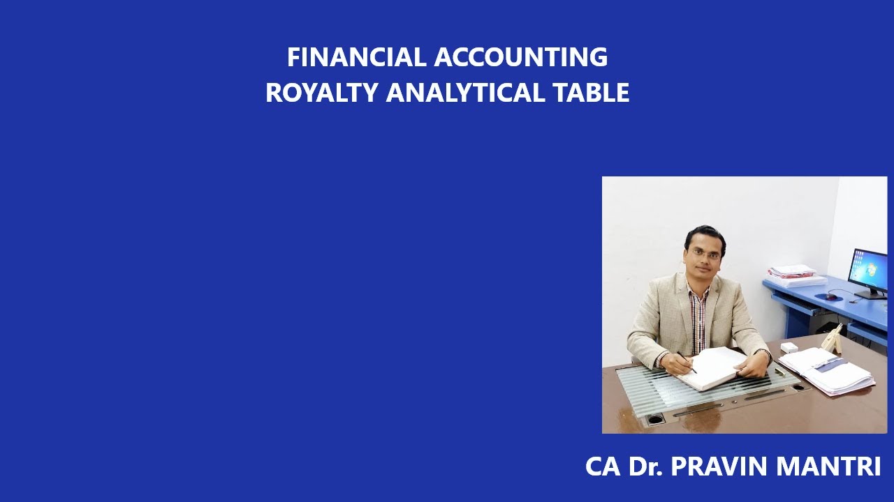 Royalty Analytical Table - YouTube