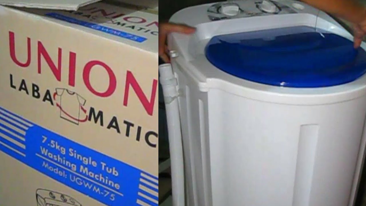 Union Single Tab Washing Machine 7.5 kilos Honest Reviews and Price ...