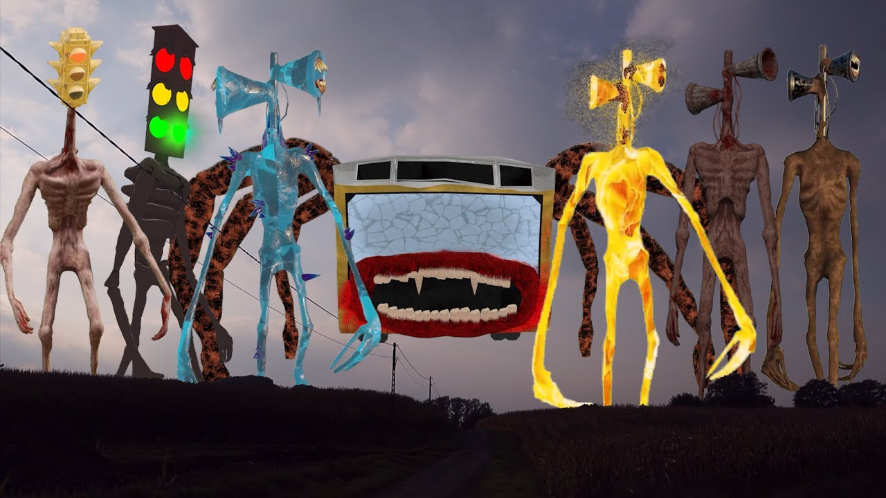 TEAM Siren Head VS Ice Siren Head VS Bus Eater VS Fire Siren Head VS ...