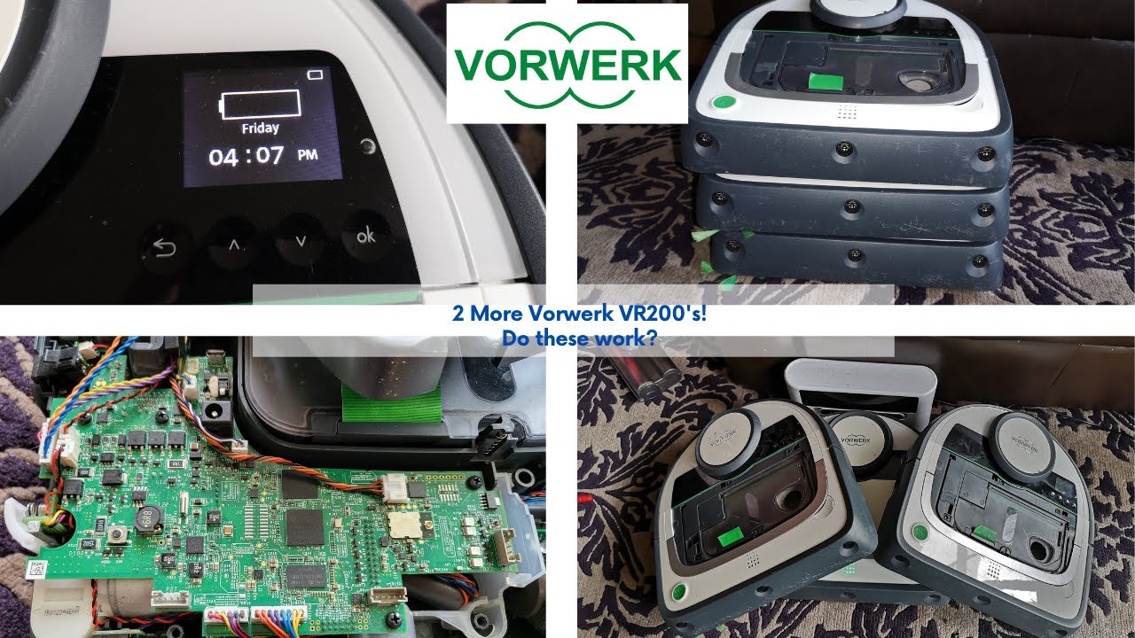 2 more scrap Vorwerk Kobold VR200 robot vacuums - First Look... - YouTube