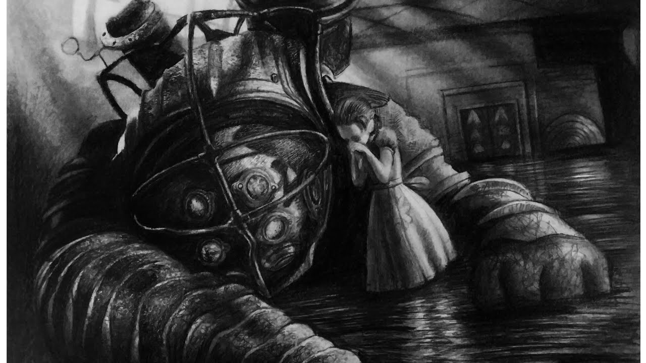 LETS DRAW BIOSHOCK - YouTube