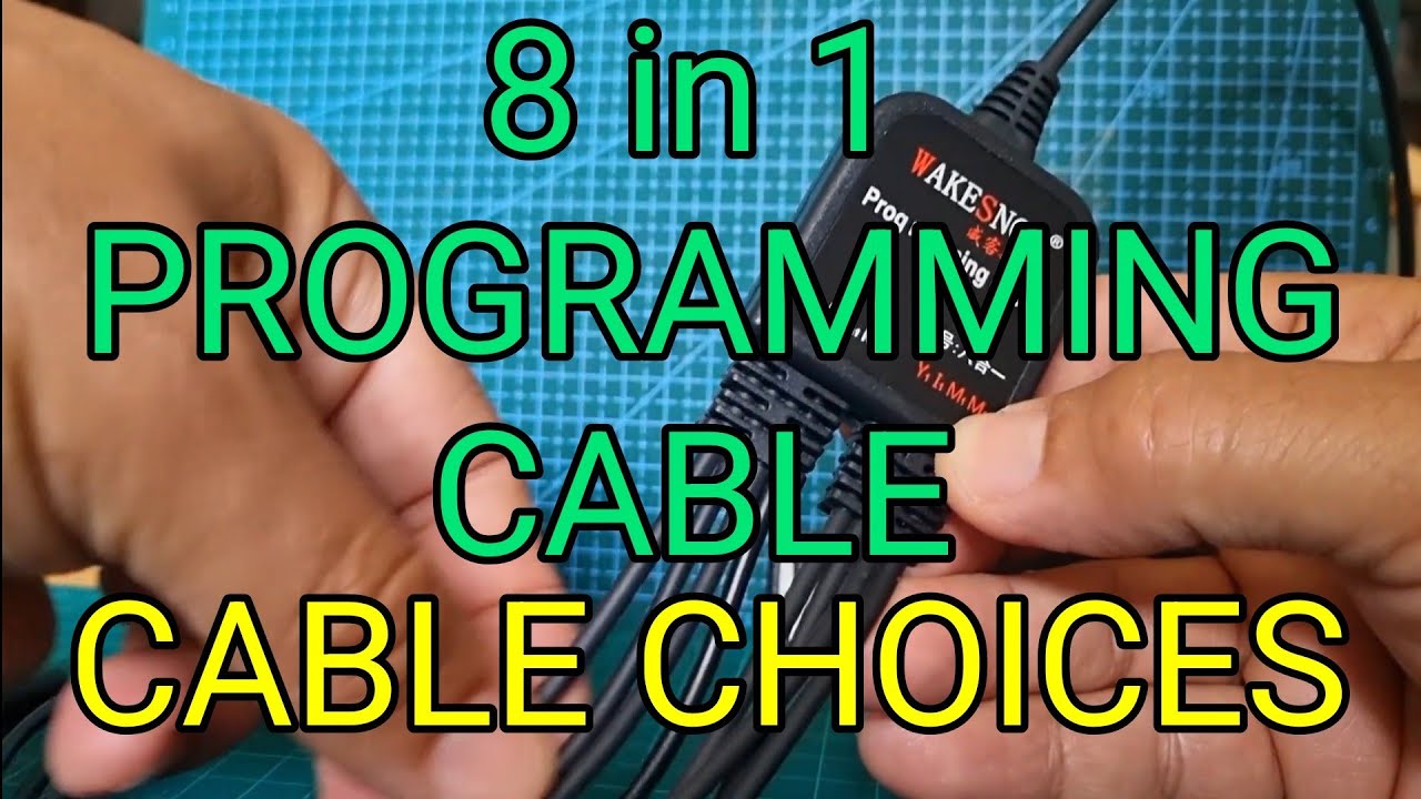 8 in 1 (to serial) Programming Cable - Motorola /Kenwood/ Yaesu / Icom ...