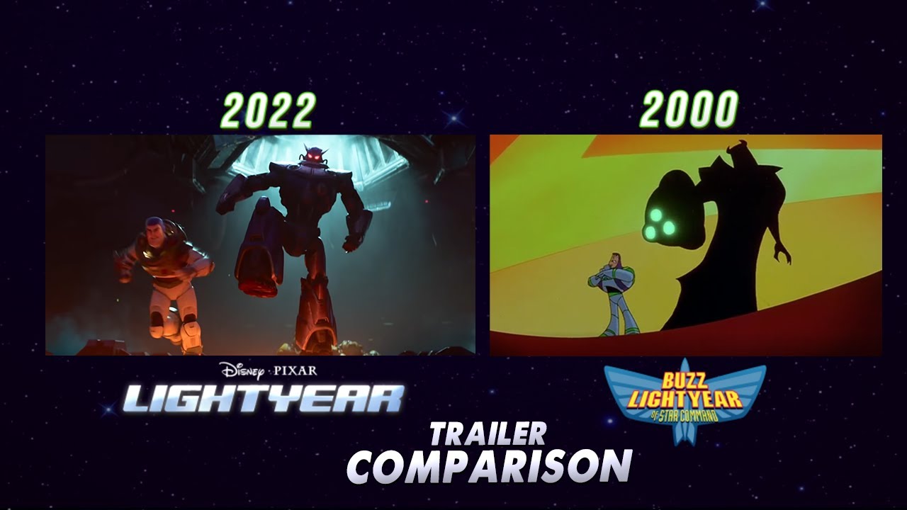 Disney-Pixar's Lightyear (2022) - Trailer 1 Comparison - YouTube