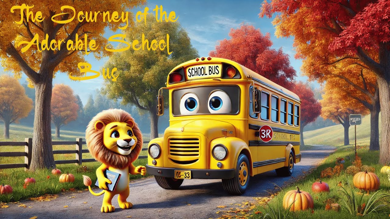 The Journey of the Adorable School Bus | bedtime stories for kids - YouTube
