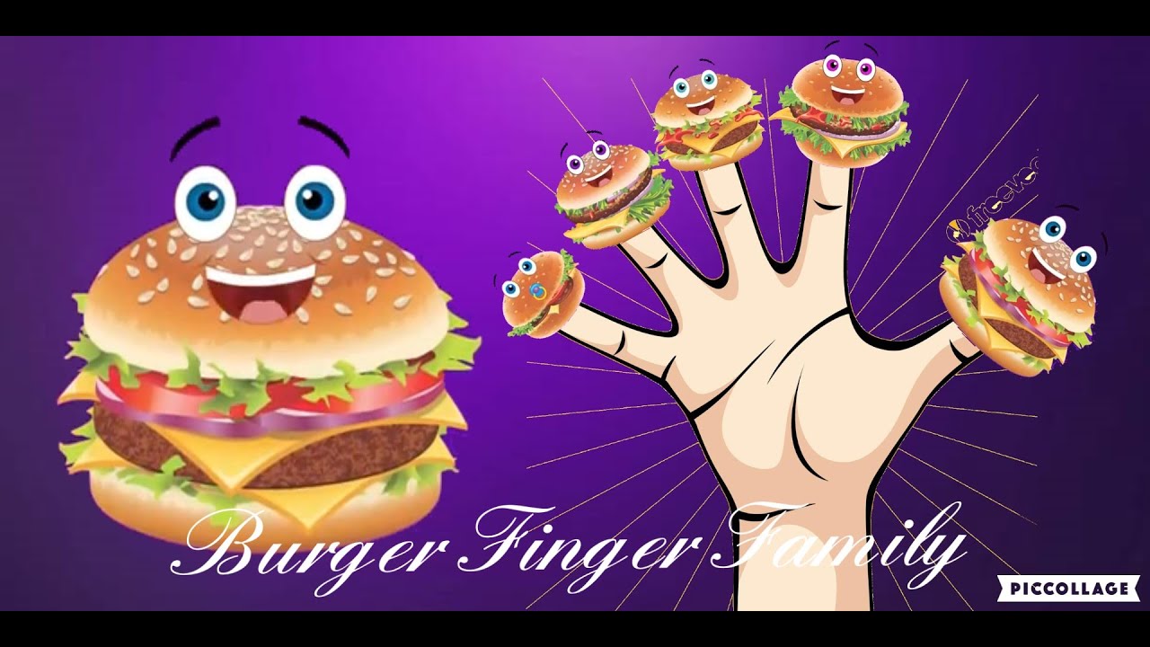 Burger Finger Family Nursery Rhyme - YouTube