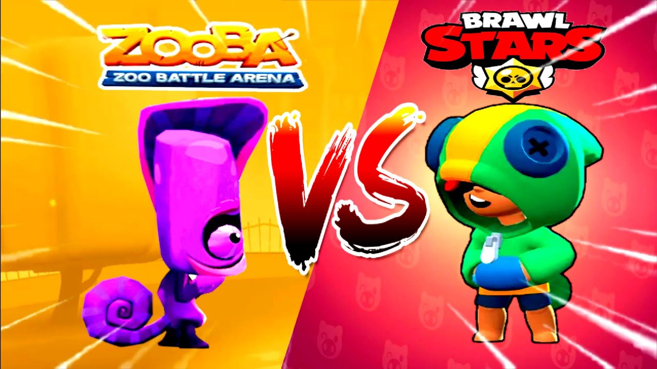 LEON vs LARRY ! Zooba vs Brawl Stars! - YouTube