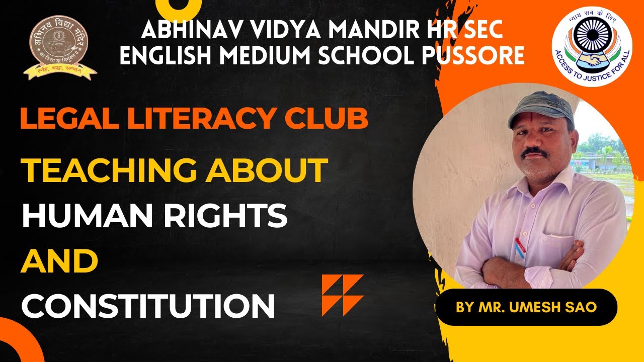 AVM EM | Legal Literacy Club Class | Teaching about Human Rights and ...