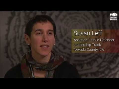What inspired you to work in public defense? Susan Leff - YouTube