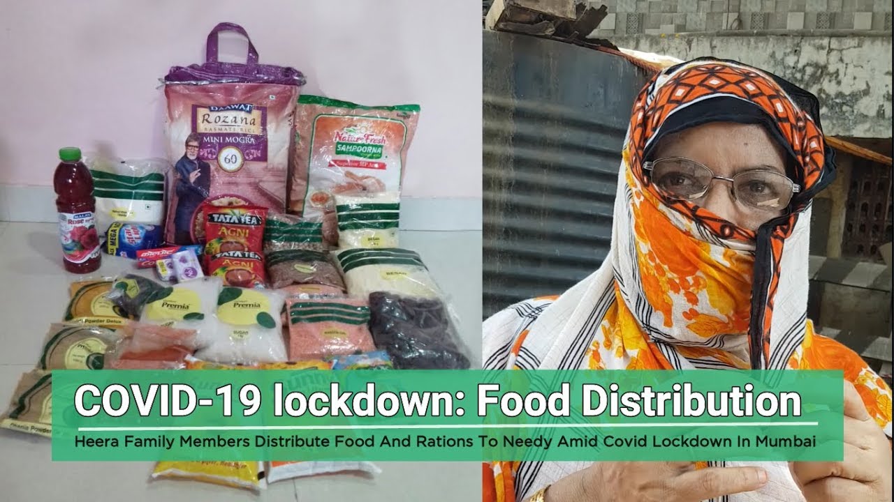 COVID-19 Lockdown: Food Distribution by Heera Family Members - YouTube