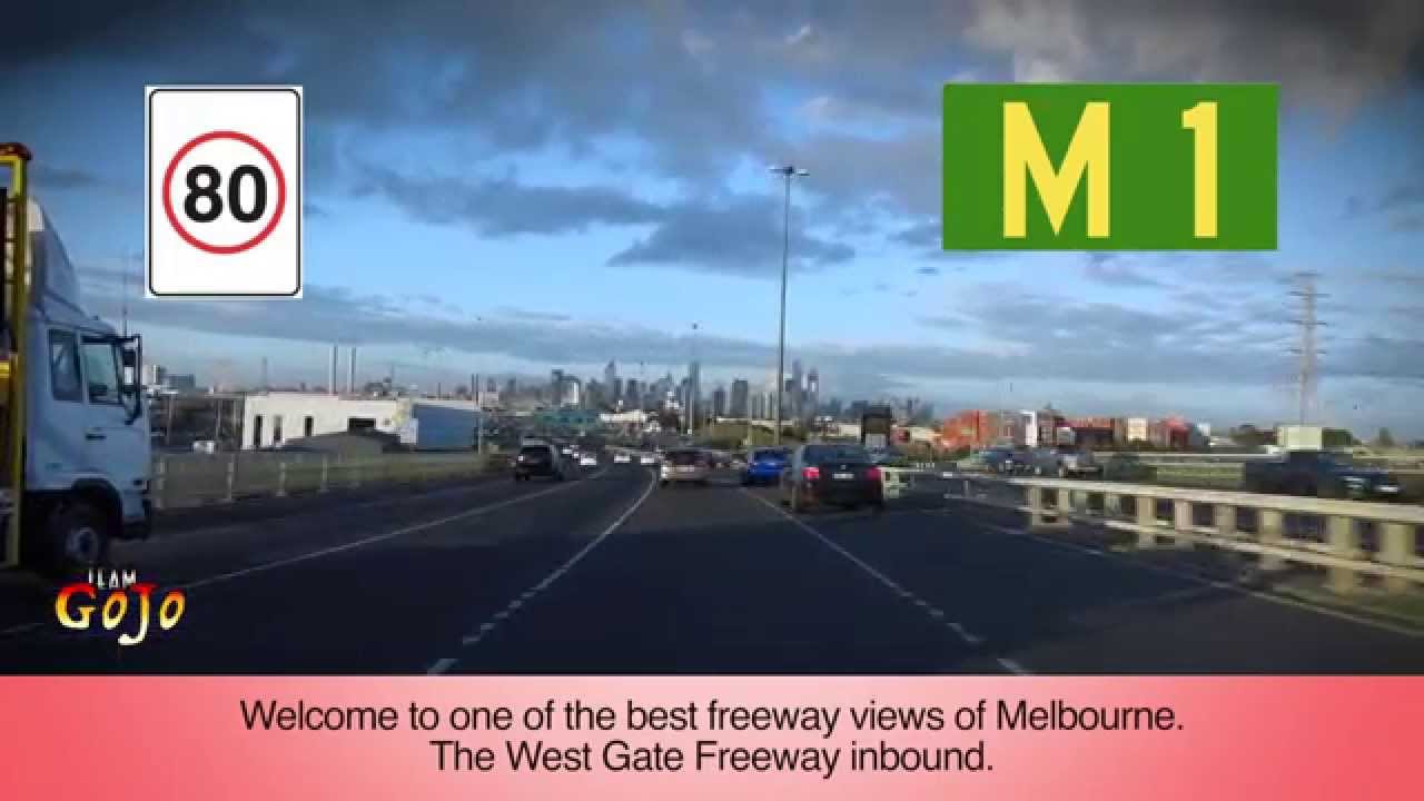 West Gate Bridge to Melbourne via West Gate Freeway M1 | Tiësto: Work ...