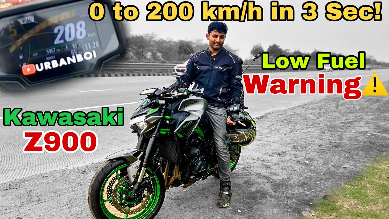 Kawasaki Z900 Top Speed Test: 0-200 km/h in 3 sec | Highway Pr Fuel ...