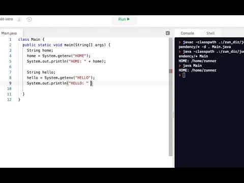Java Programming Skills Using Replit: System.getenv() - YouTube