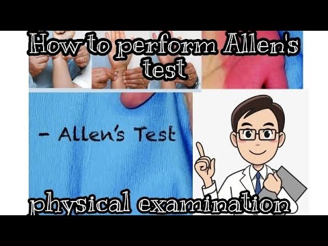 HOW TO PERFORM ALLENS TEST //ALLEN TEST PHYSICAL EXAMINATION # ...