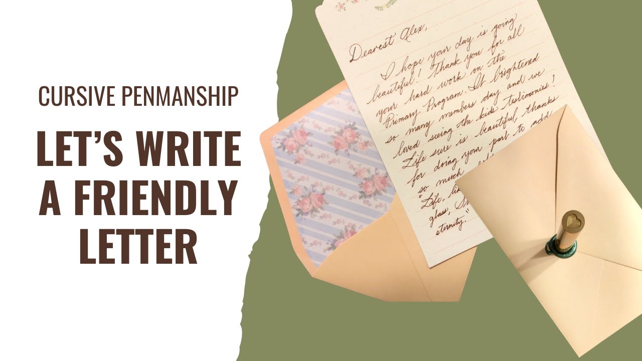 Writing a Friendly Letter | Vintage Social Letter Writing Guide ...