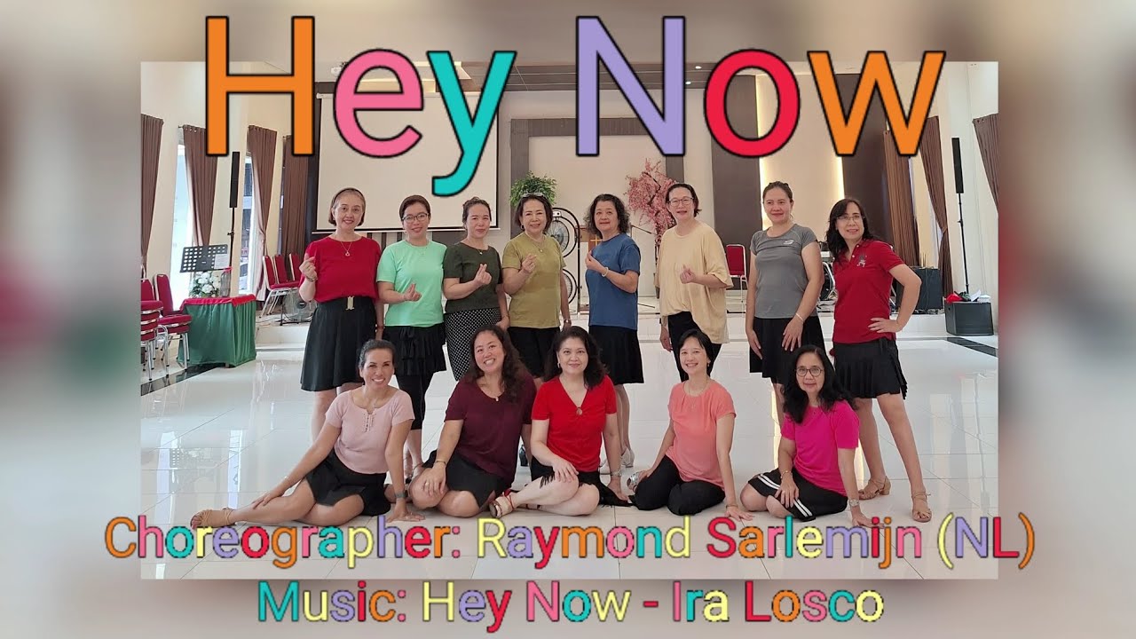 HEY NOW - line dance - YouTube