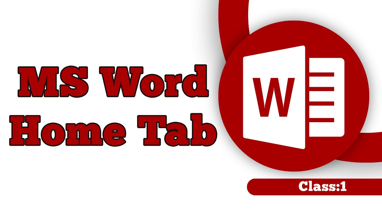 MS Word Home Tab| MS Word 2021| Microsoft Word Interface | Class: 1 |Hi ...